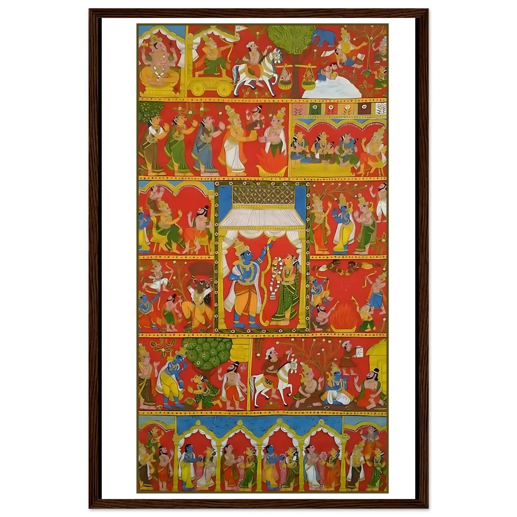 Cheriyal Scroll Paintings: Hand-Painted Indian Folk Art from Telangana ...
