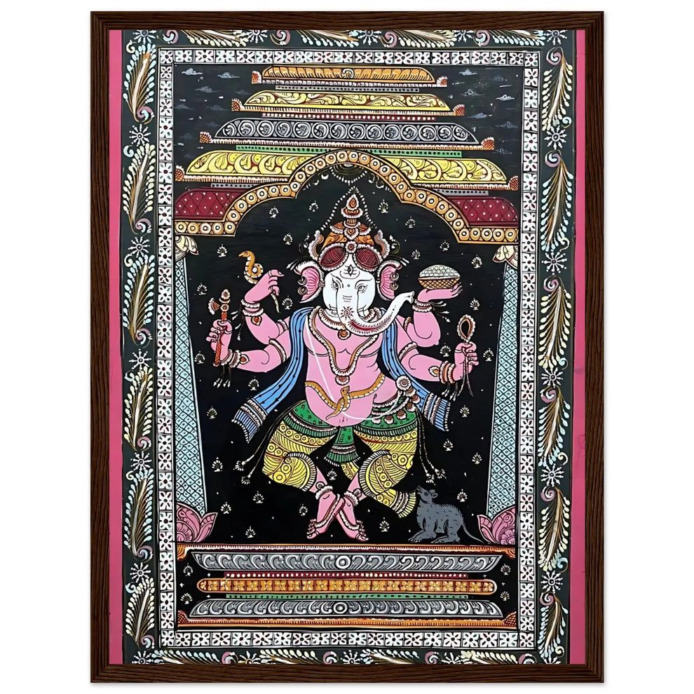 Pattachitra: Ganesha - Traditional Indian Print Art – Canvas Wiggle