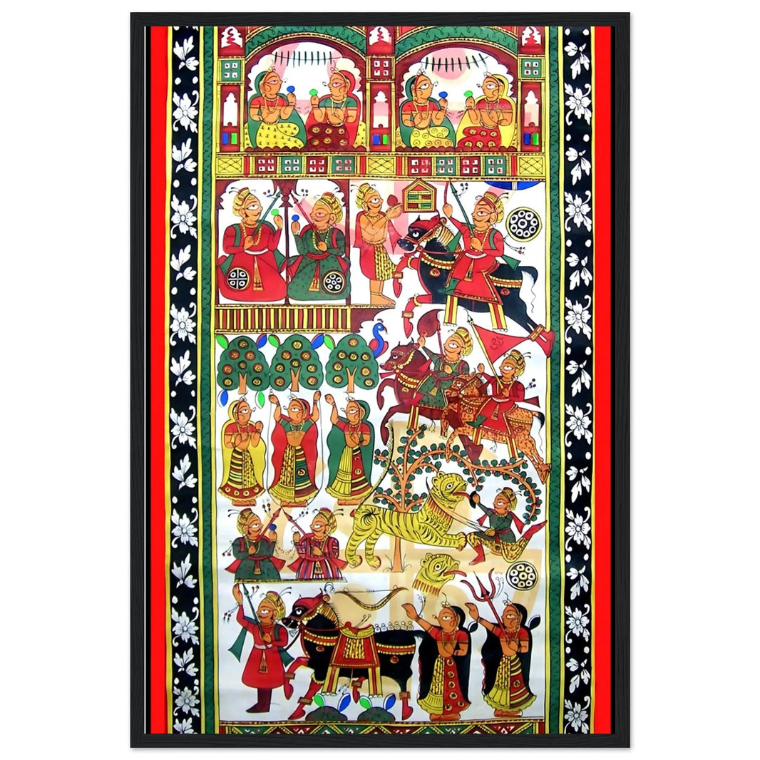 Phad Paintings – Traditional Scroll Art of Rajasthan – Canvas Wiggle