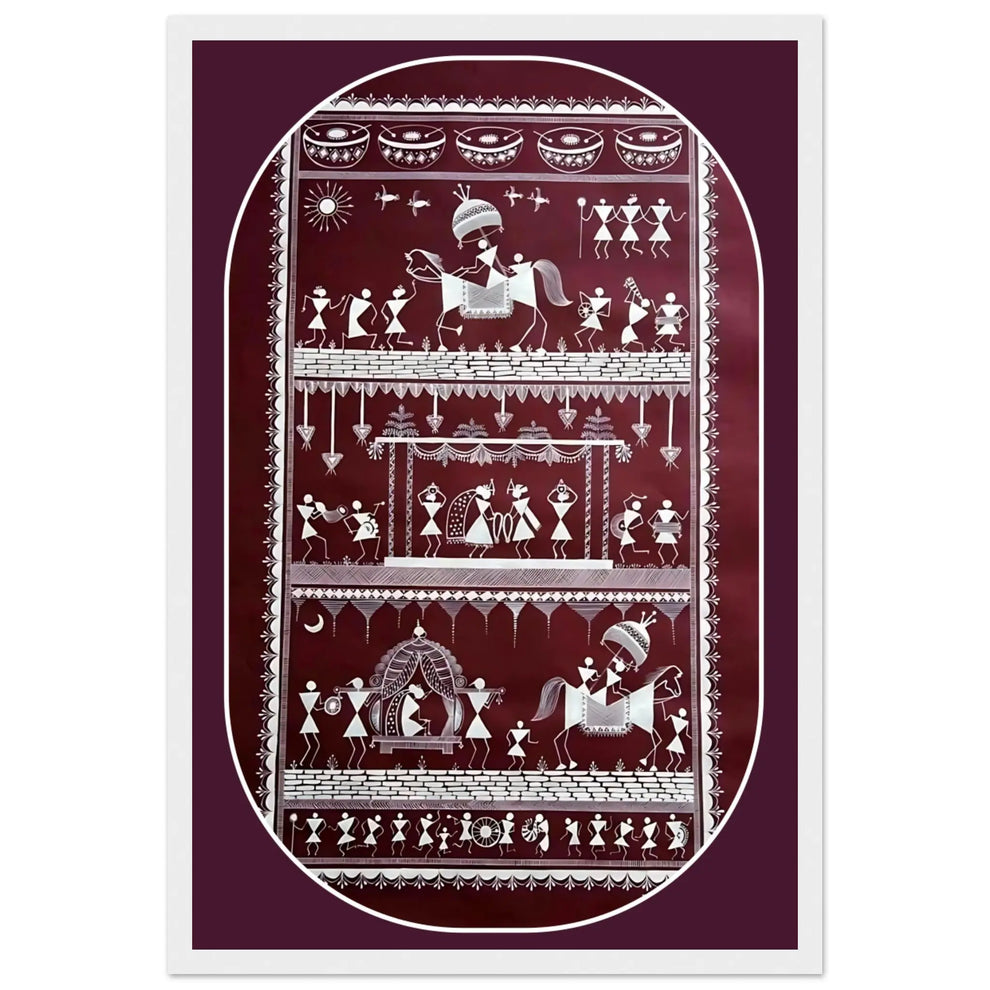 Warli - Marriage Ceremony Print Material: Traditional Indian Art ...